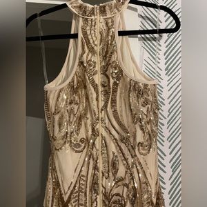 privy | Dresses | Privy Ivory Sequin Halter Mini Dress | Poshmark